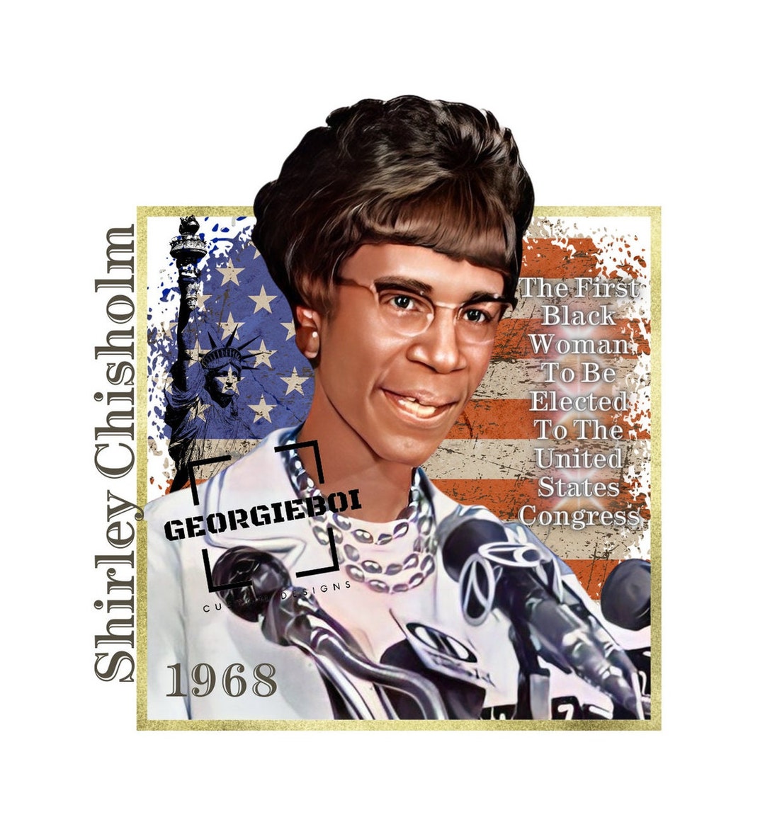 Shirley Chisholm Black History Icon - PNG Instant Download - Etsy