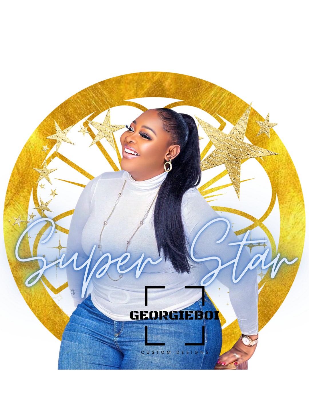 Superstar Transparent PNG - Etsy