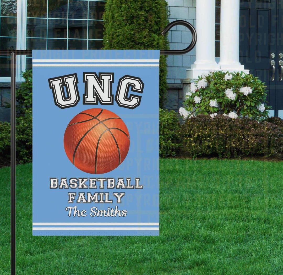 UNC Basketball Flag, UNC Family Sports, Tarheels, Chapel Hill Banner Garden Yard Banner Flag ...