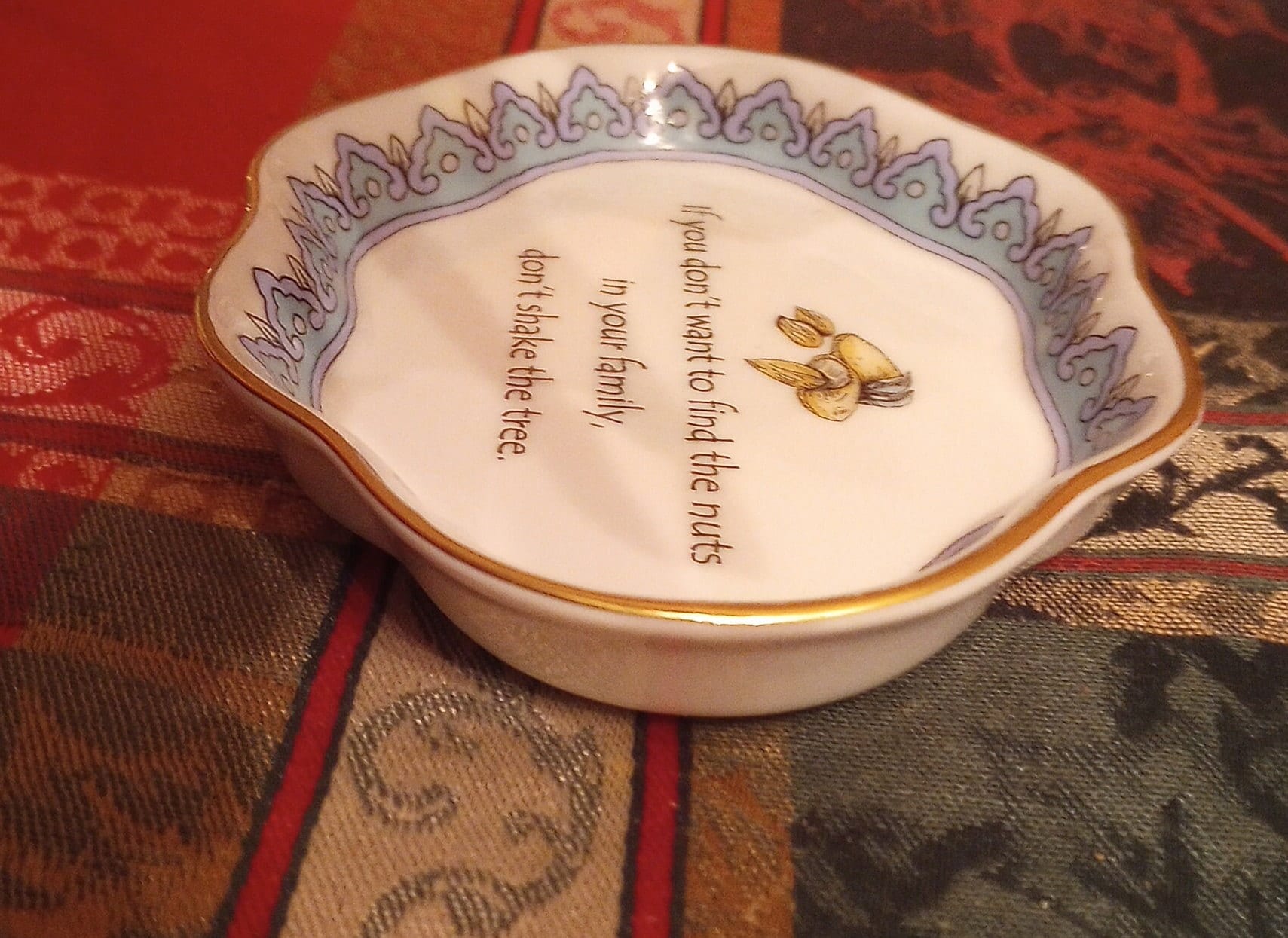 Vintage Mottahedeh Portugal Ring Tray, Family Tree, Rare Find, Quality ...