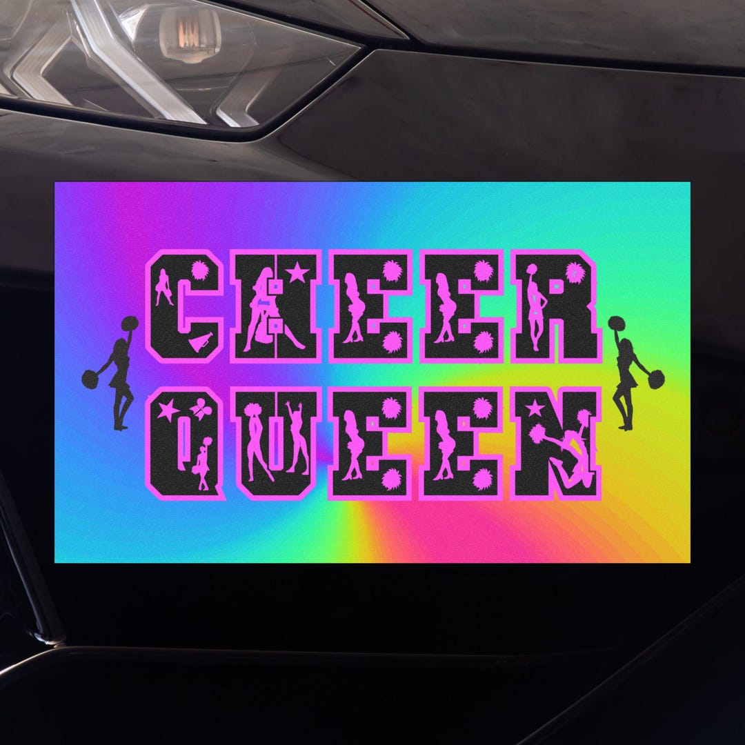 Cheer Queen Magnet, Cheerleader, Queen, Car, Refrigerator Magnet ...