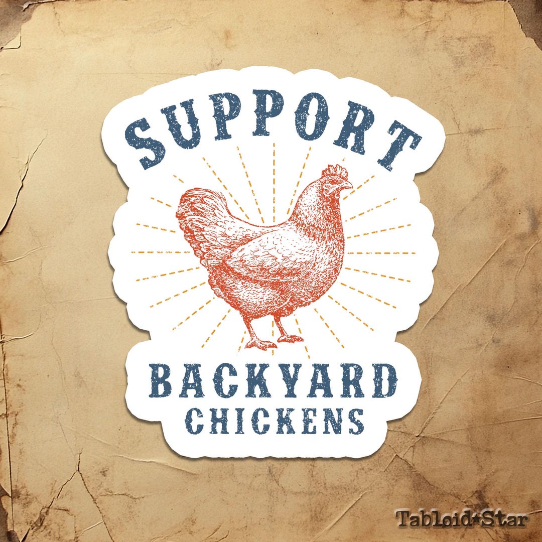 Funny Chicken Stickers, Support Chickens Stickers, Cartoon Stickers ...