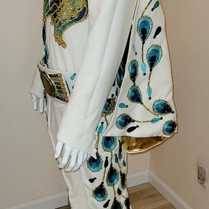 Elvis Presley Reproduction PEACOCK Jumpsuit, Belt and Cape as Worn on ...