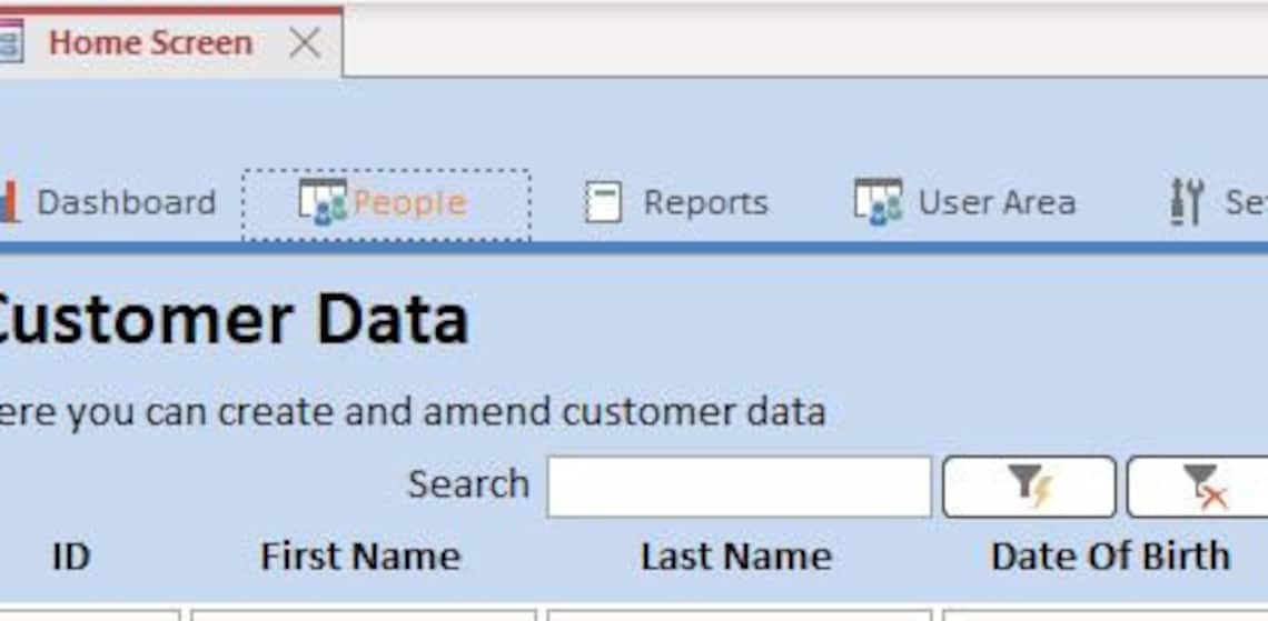 Microsoft Access Template With Security, Dashboard and Reporting Features - Etsy