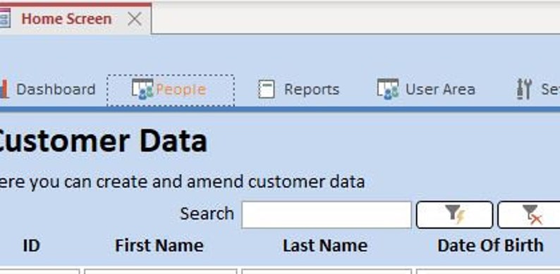 Microsoft Access Template With Security, Dashboard and Reporting ...