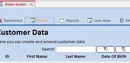 Microsoft Access Template With Security, Dashboard and Reporting ...