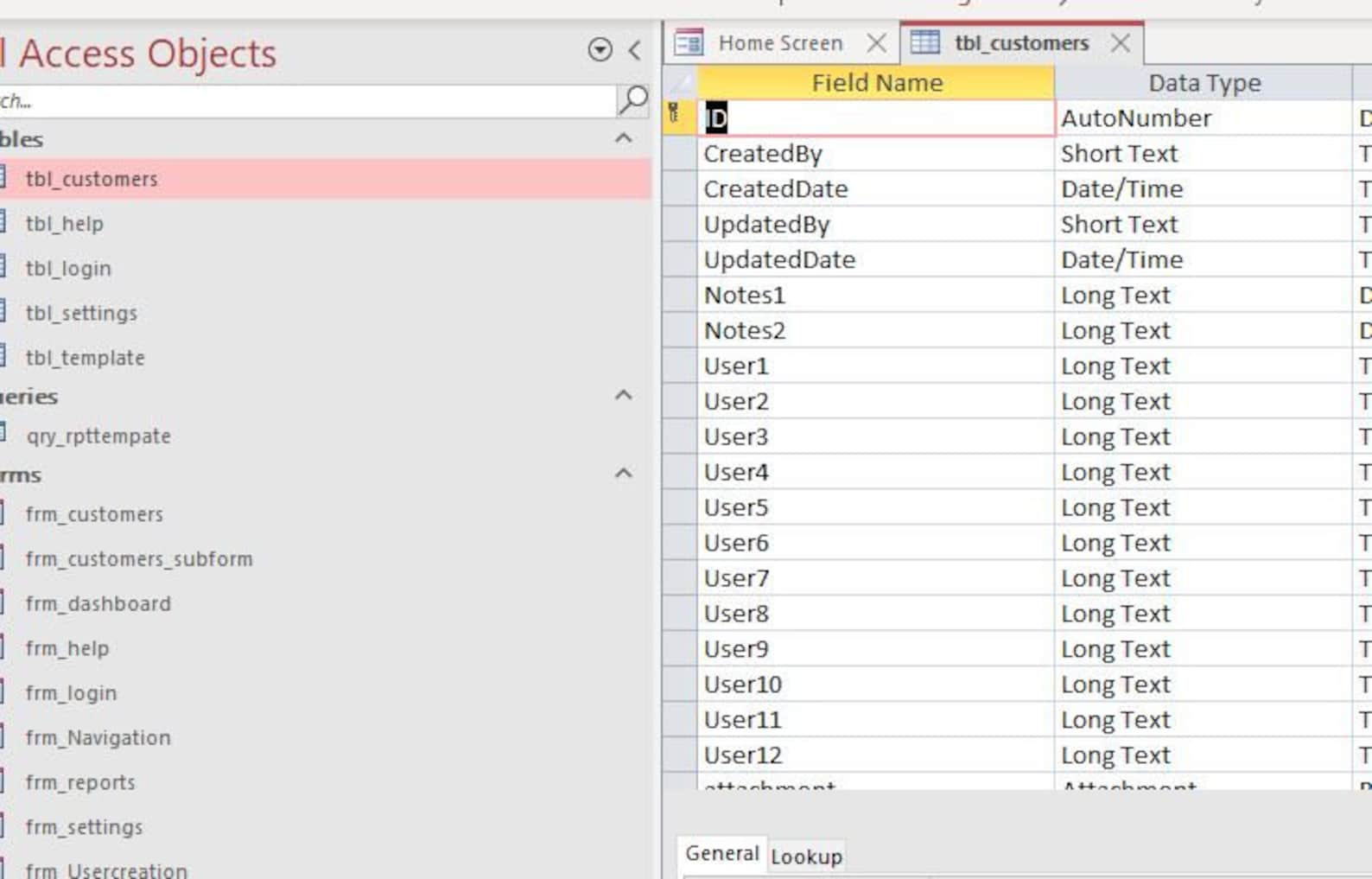 Microsoft Access Template With Security, Dashboard and Reporting ...