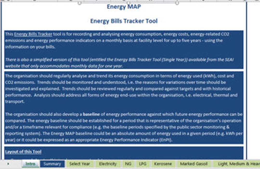Energy Bills Tracking Tool Excel Spreadsheet - Etsy