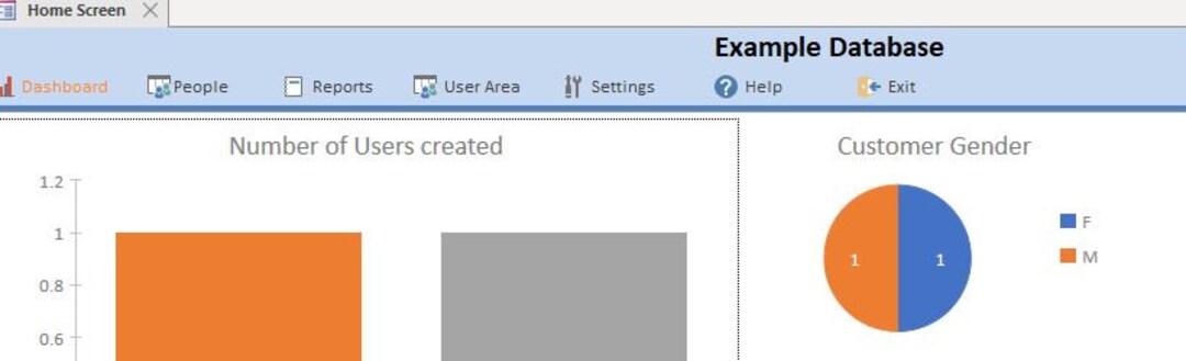 Microsoft Access Template With Security, Dashboard and Reporting ...