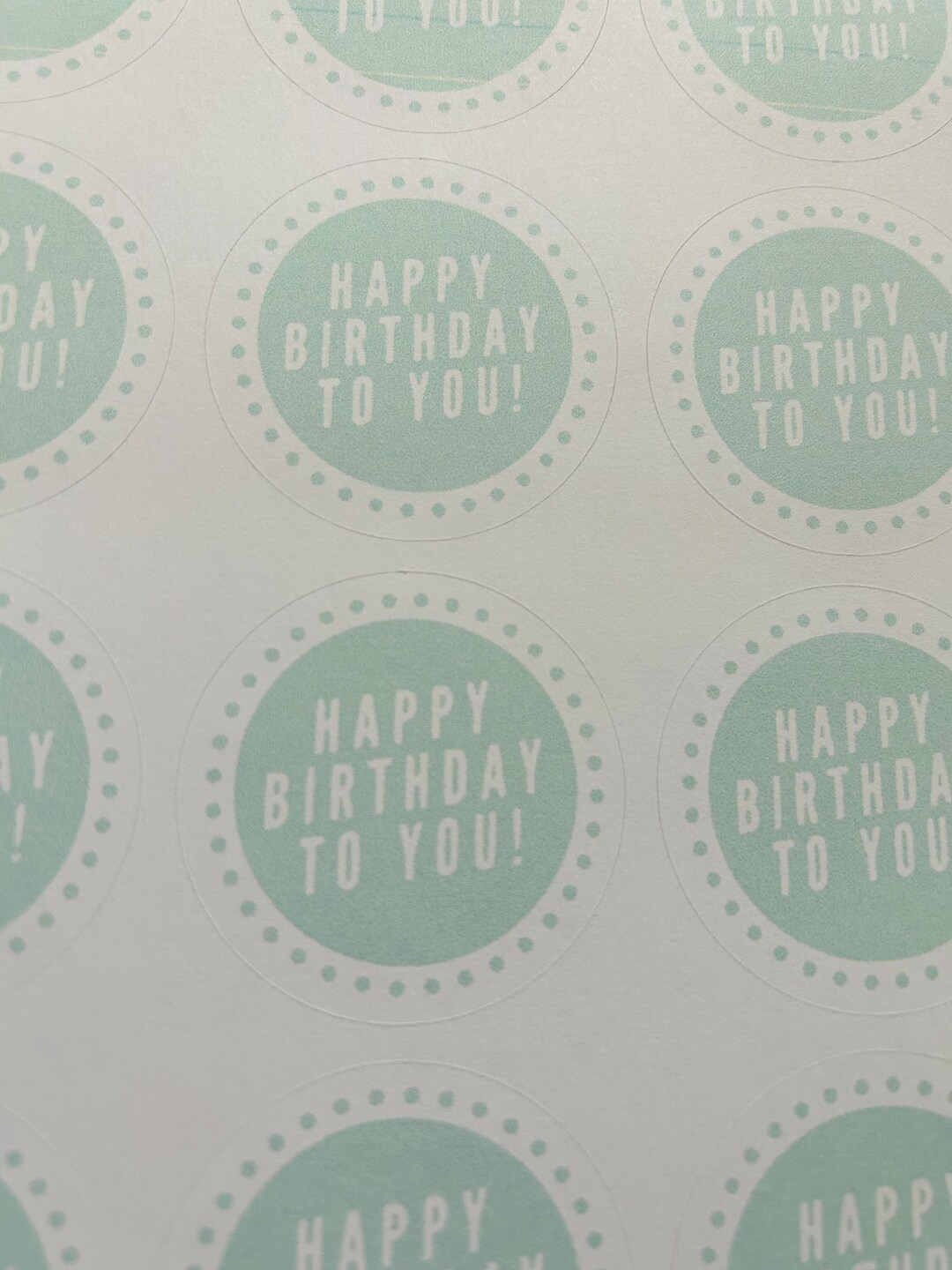 Happy Birthday Sticker Sheet 15 Stickers - Etsy