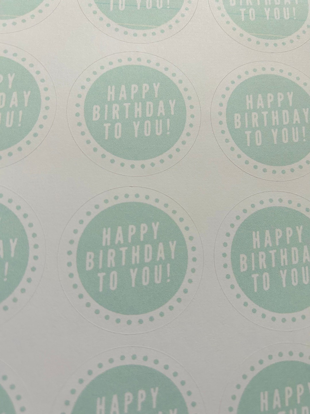 Happy Birthday Sticker Sheet - Etsy