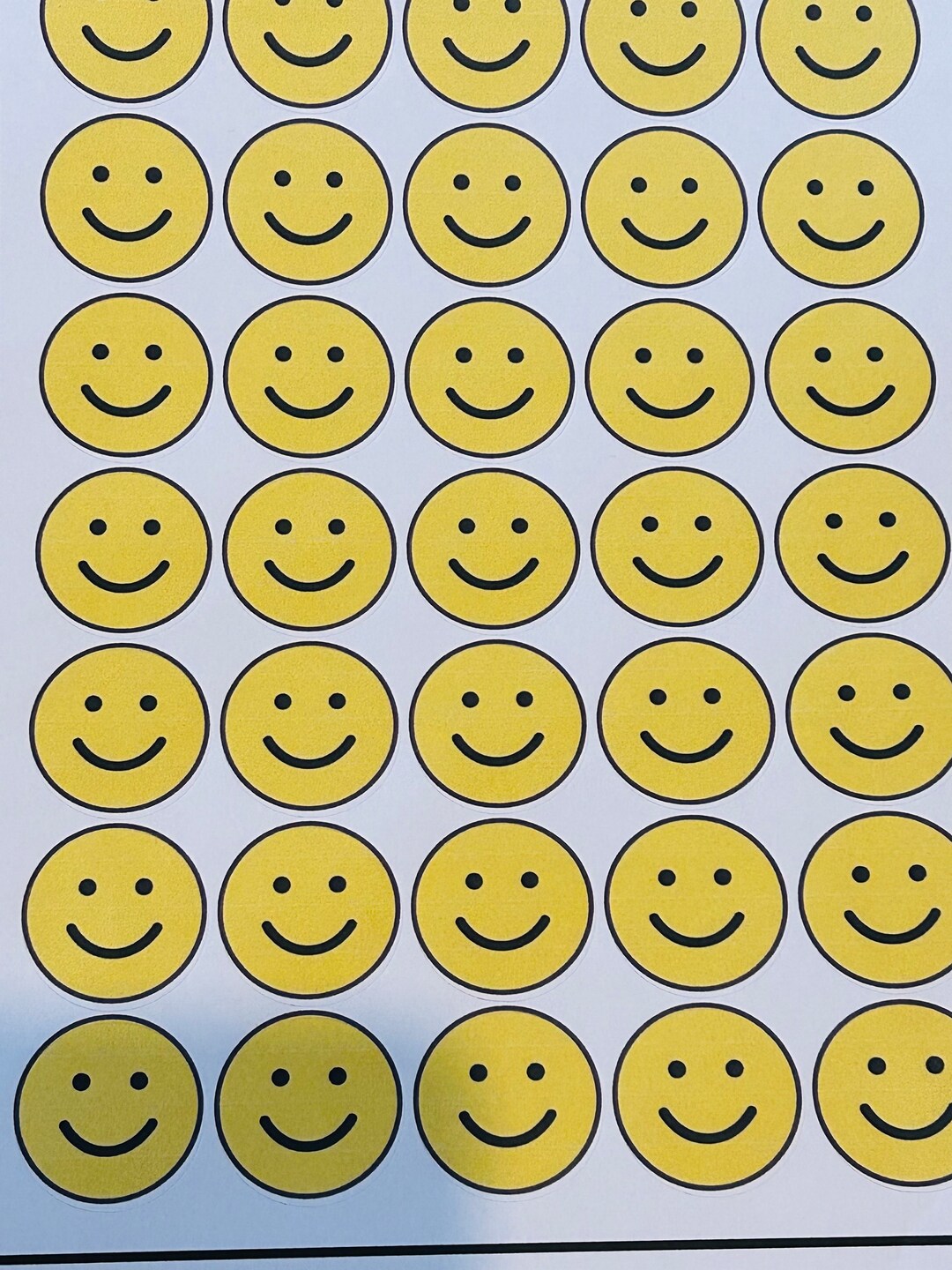 Smiley Sticker Sheet - Etsy