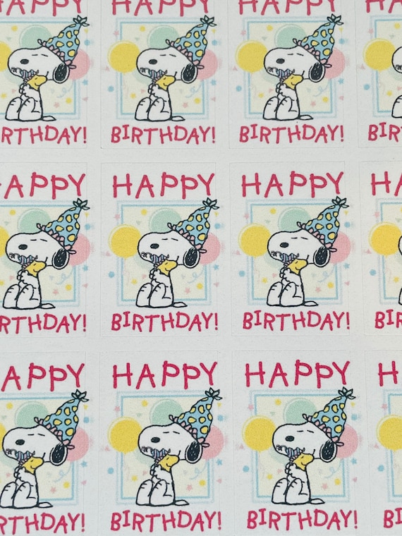 Happy Birthday Sticker Sheet 25 Stickers - Etsy