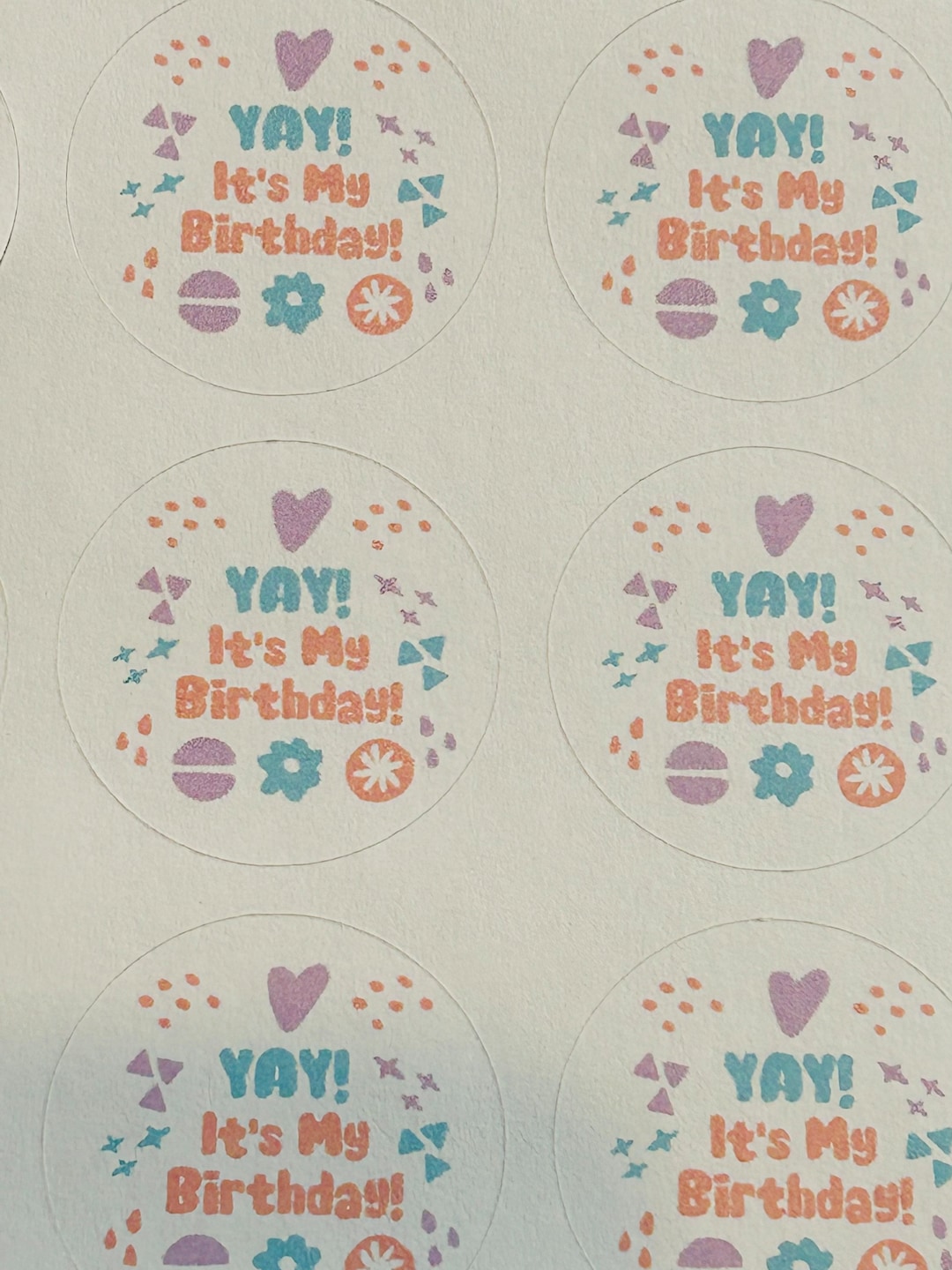 Its My Birthday Sticker Sheet - Etsy