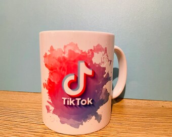PERSONALISED TIKTOK MUG Tik Tok Fan Cup Gift Teenager Personalized ...