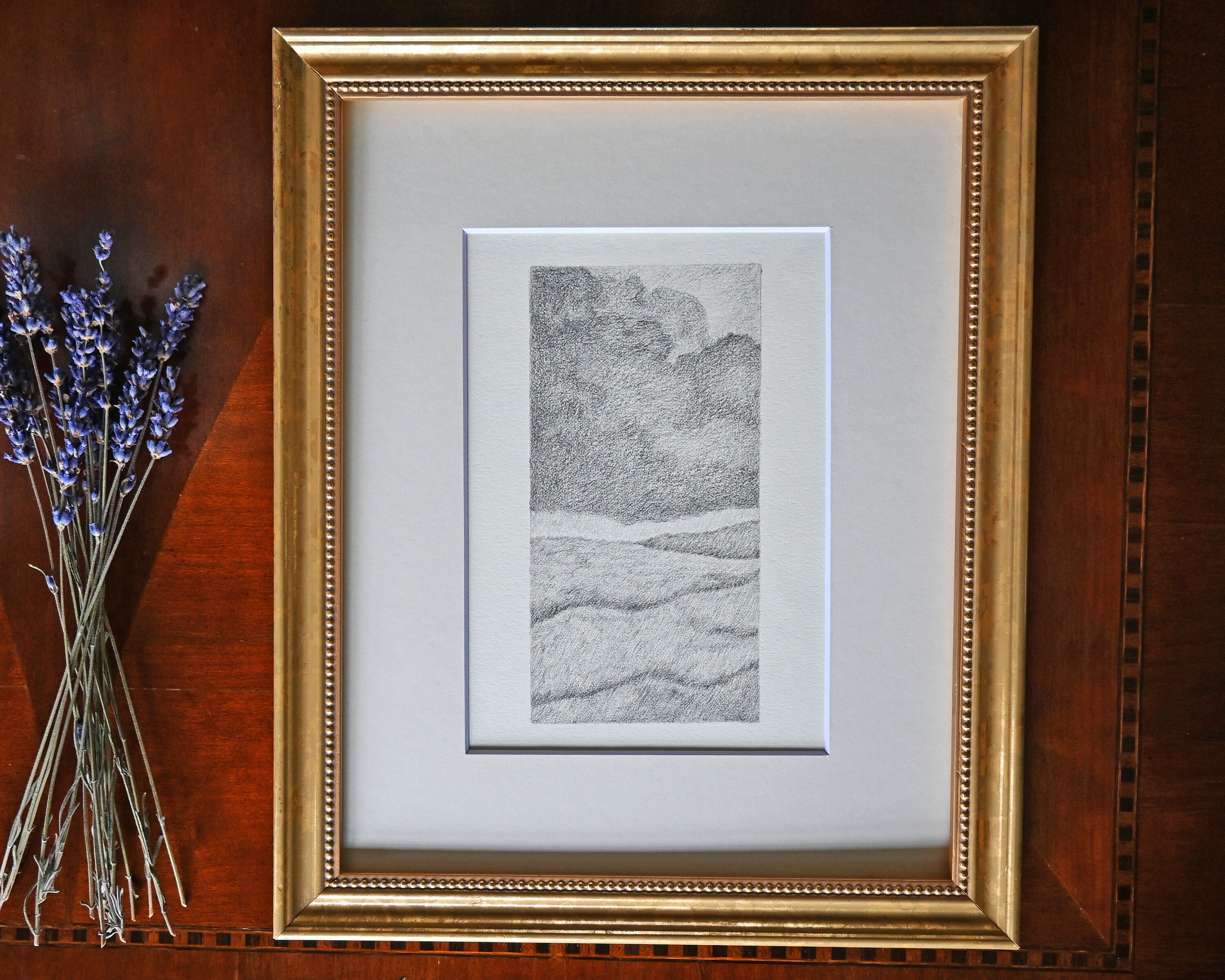 Original Landscape Drawing "pivot" | Graphite Drawing | Pencil on Paper ...