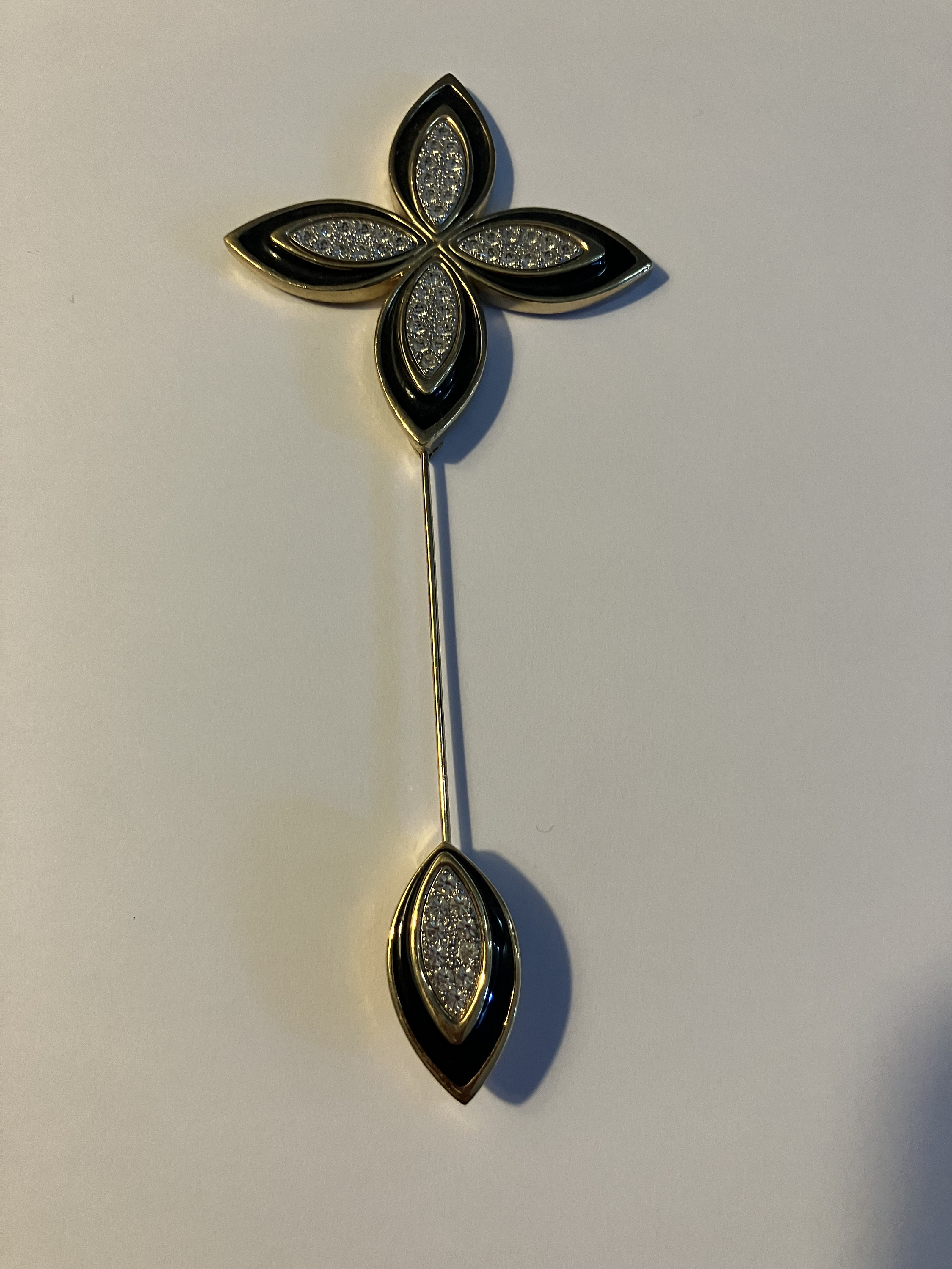 Genuine 1990s Vintage Monet Stick Pin With Clutch Gold Tone - Etsy