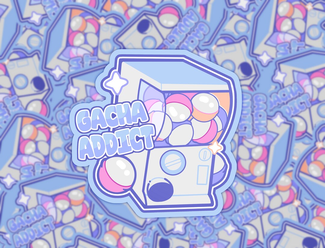 Gacha Addict Vinyl Sticker - Etsy