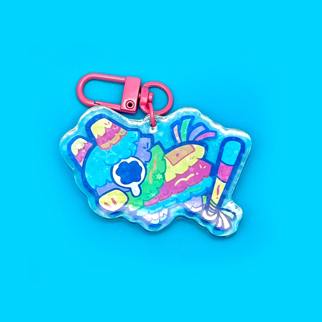 Anxious Piñata Star Holo Acrylic Charm - Etsy