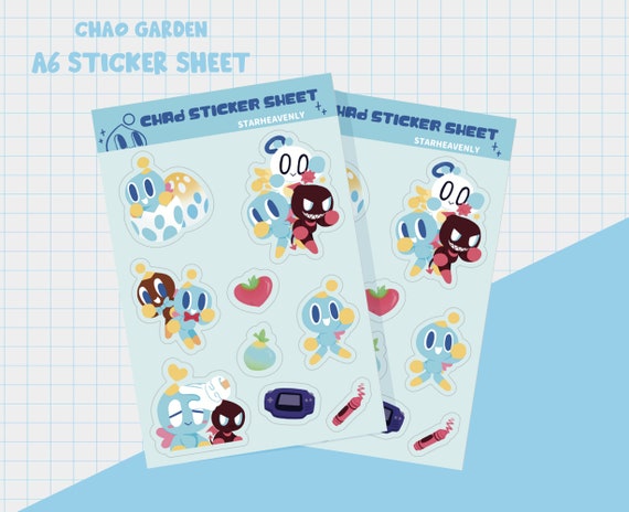 Chao Sticker Sheet Sonic Adventure - Etsy