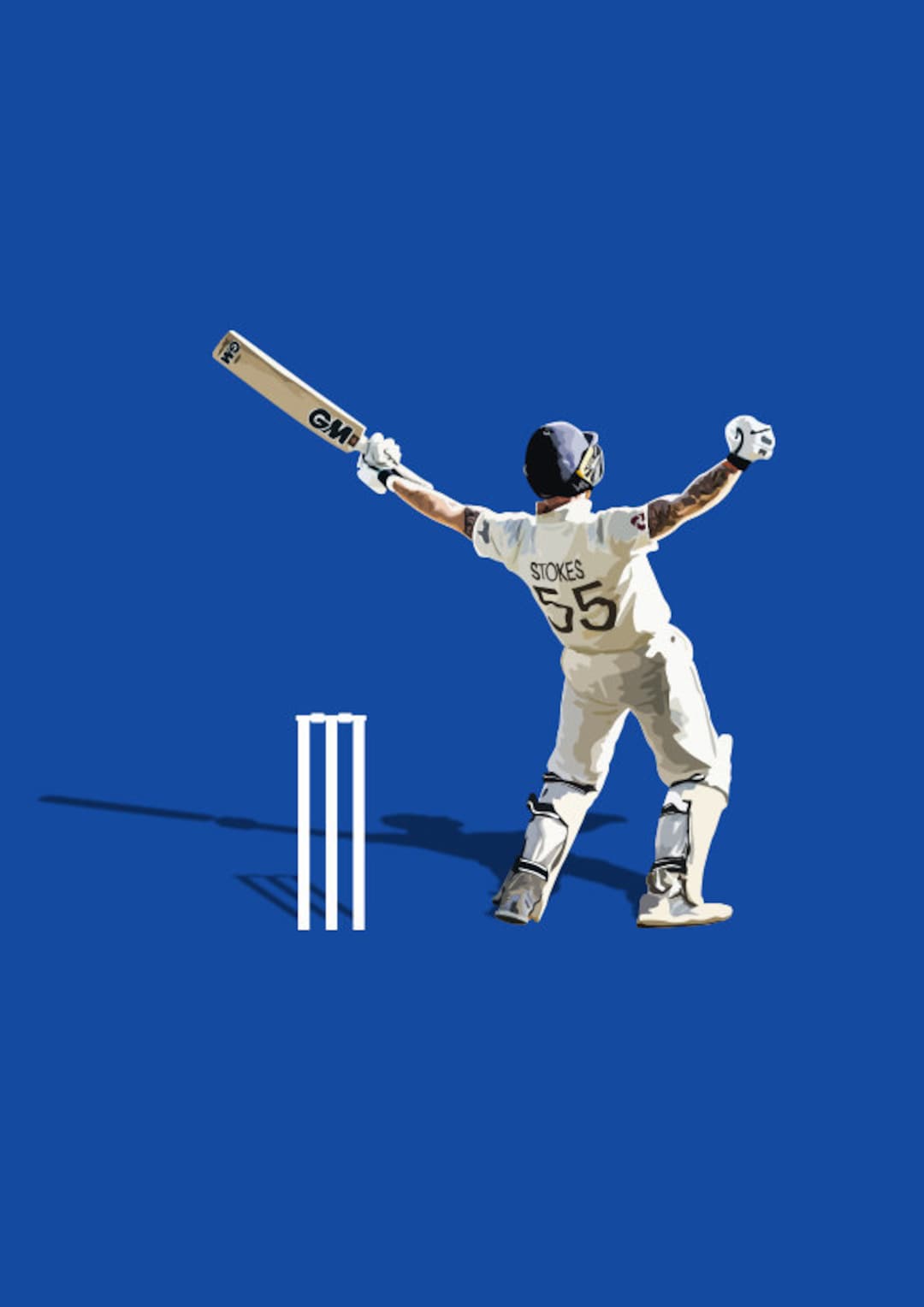 Ben Stokes Illustration Print - Etsy