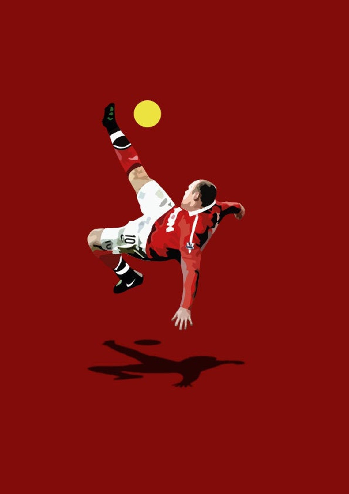 Wayne Rooney Illustration Print - Etsy