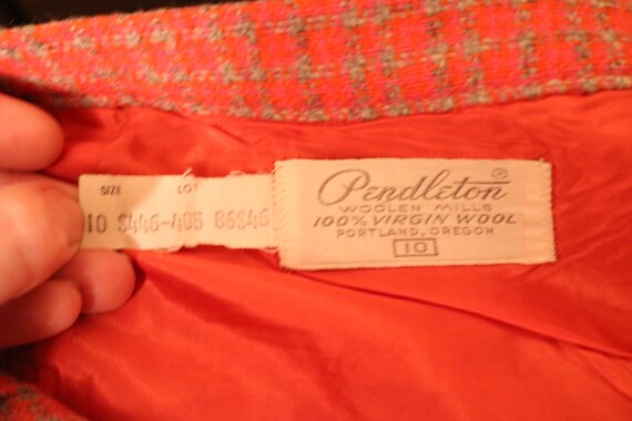 1960's Pendleton Red Plaid Wool Suit - Gem