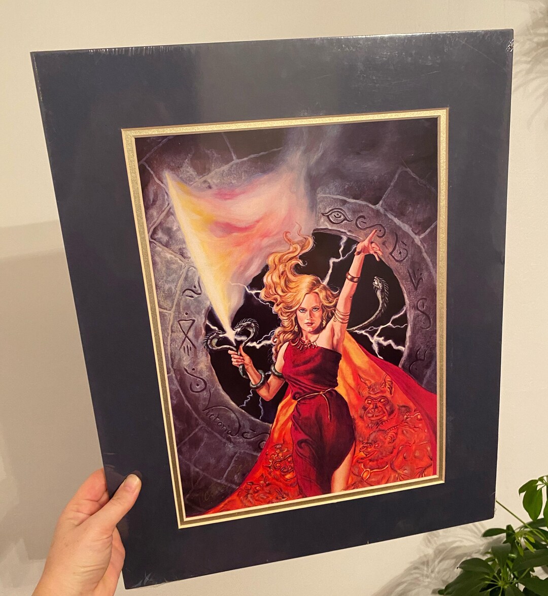 Victoria Poyser Fantasy Art Poster 1980s Signed Sealed - Etsy