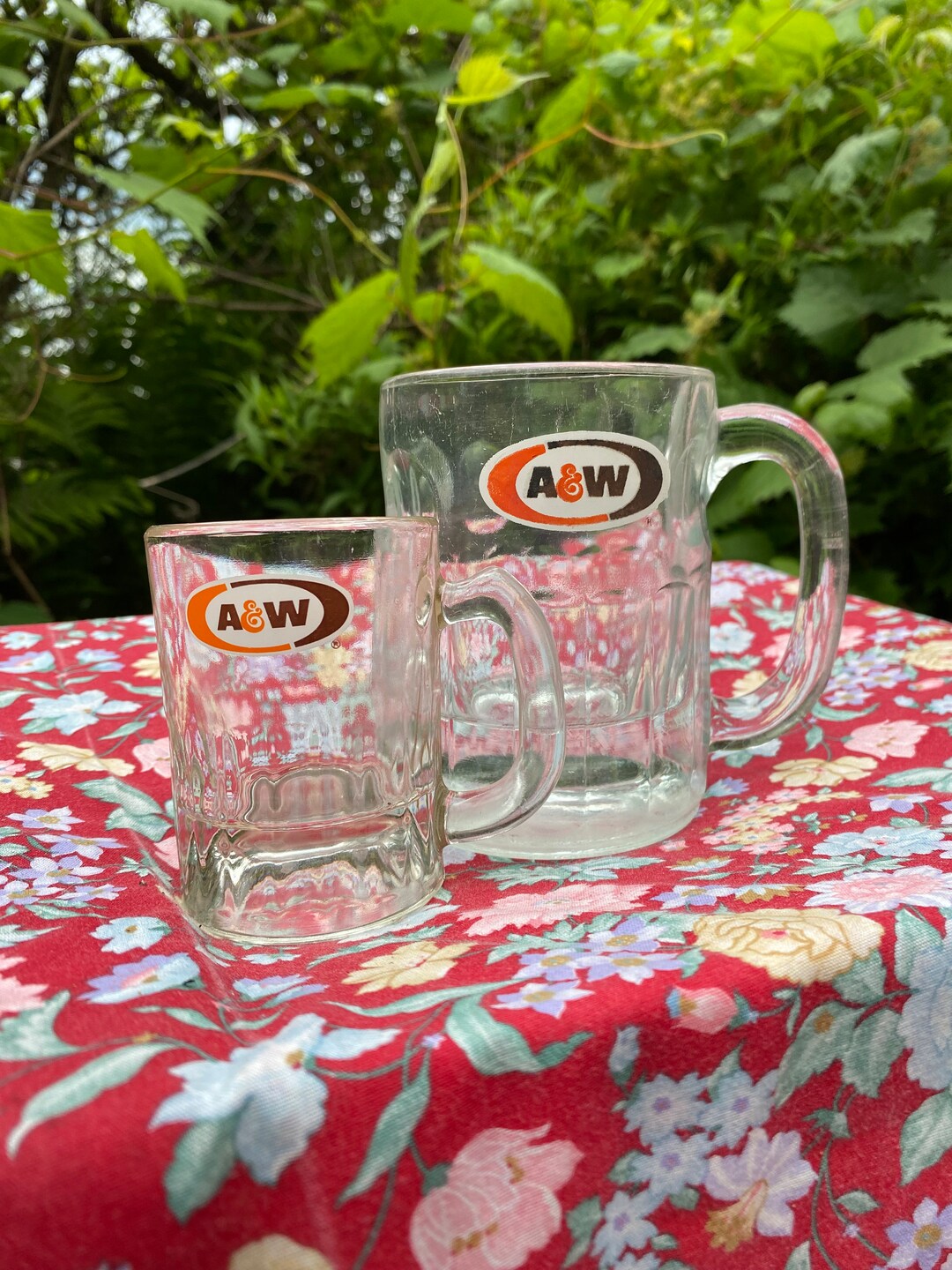 A&W Glass Root Beer Mugs 1970s - Etsy