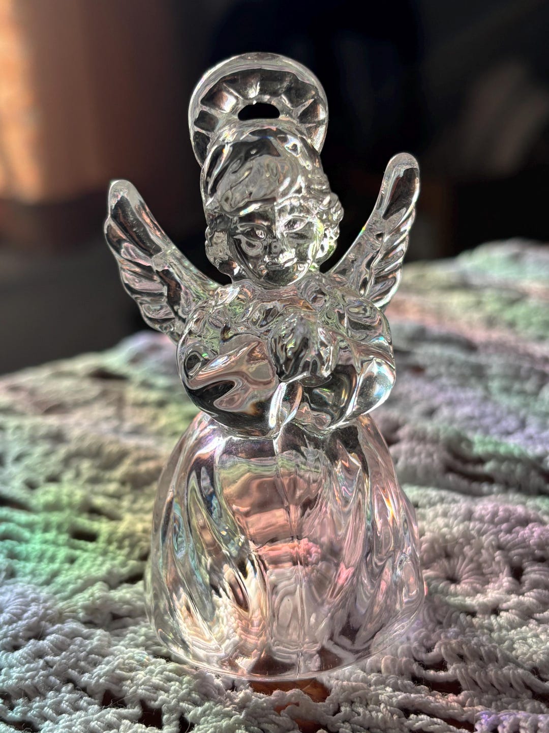 Vintage MIKASA GERMANY Crystal Praying Angel Ornament Figurine - Etsy