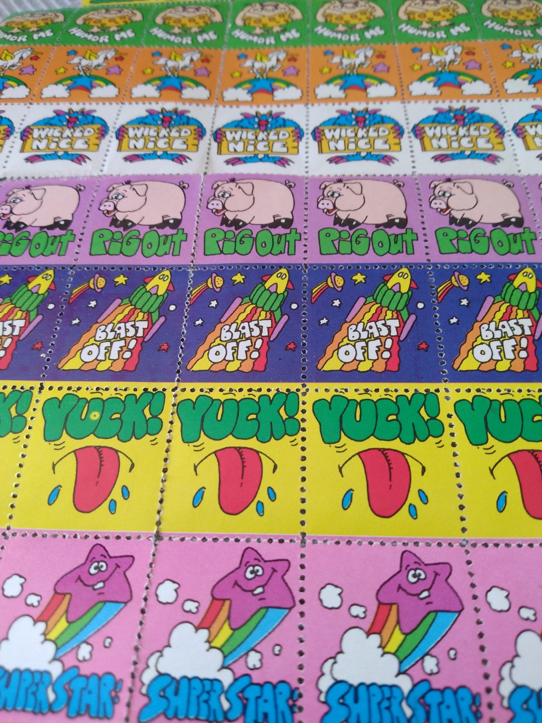 Vintage 1980s Kellogg's Cereal Stamps: Cartoon Arts & Crafts (76/100 ...