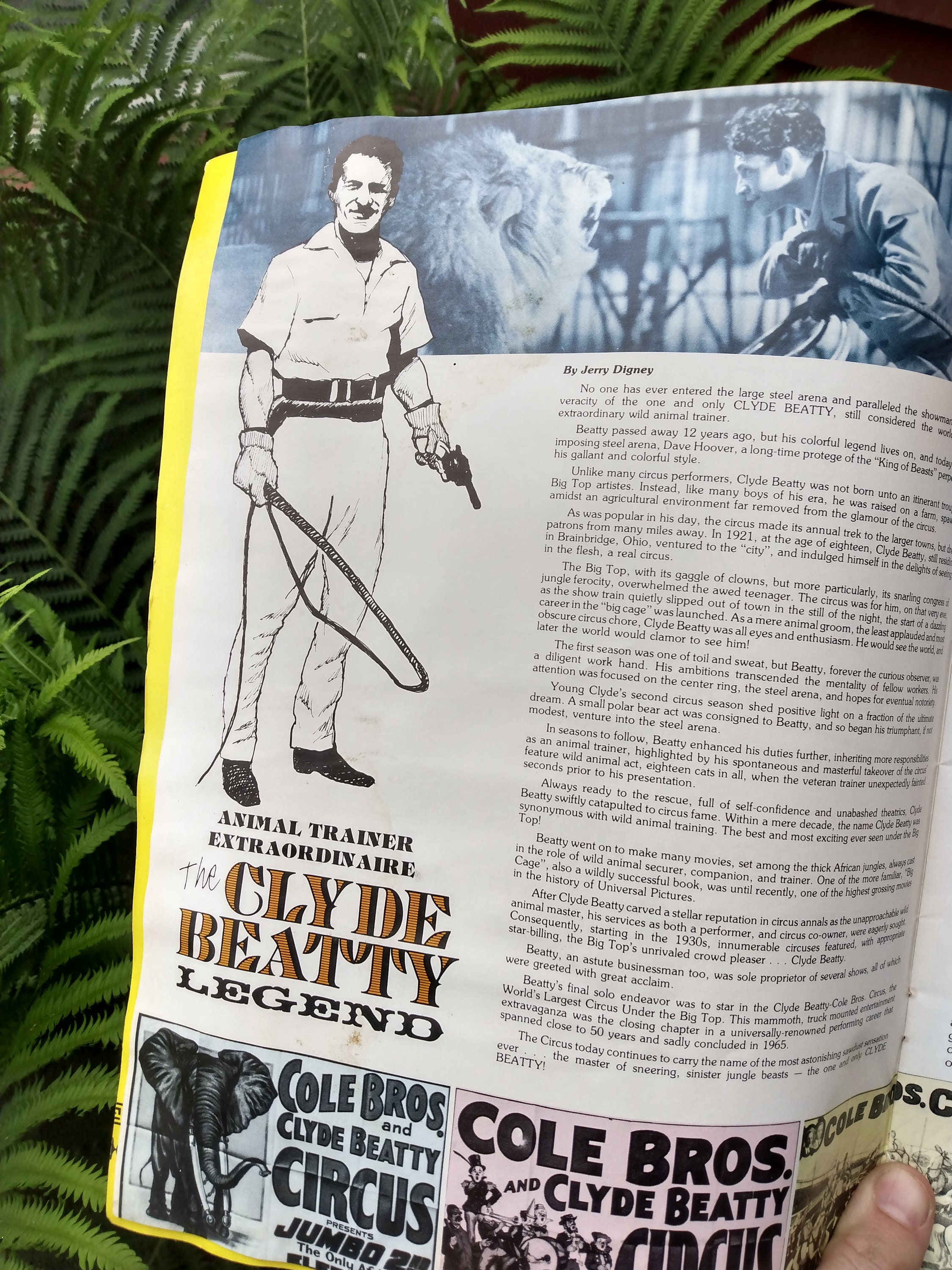 Circus Paper Clyde Beatty Cole Bros. Circus Program and - Etsy