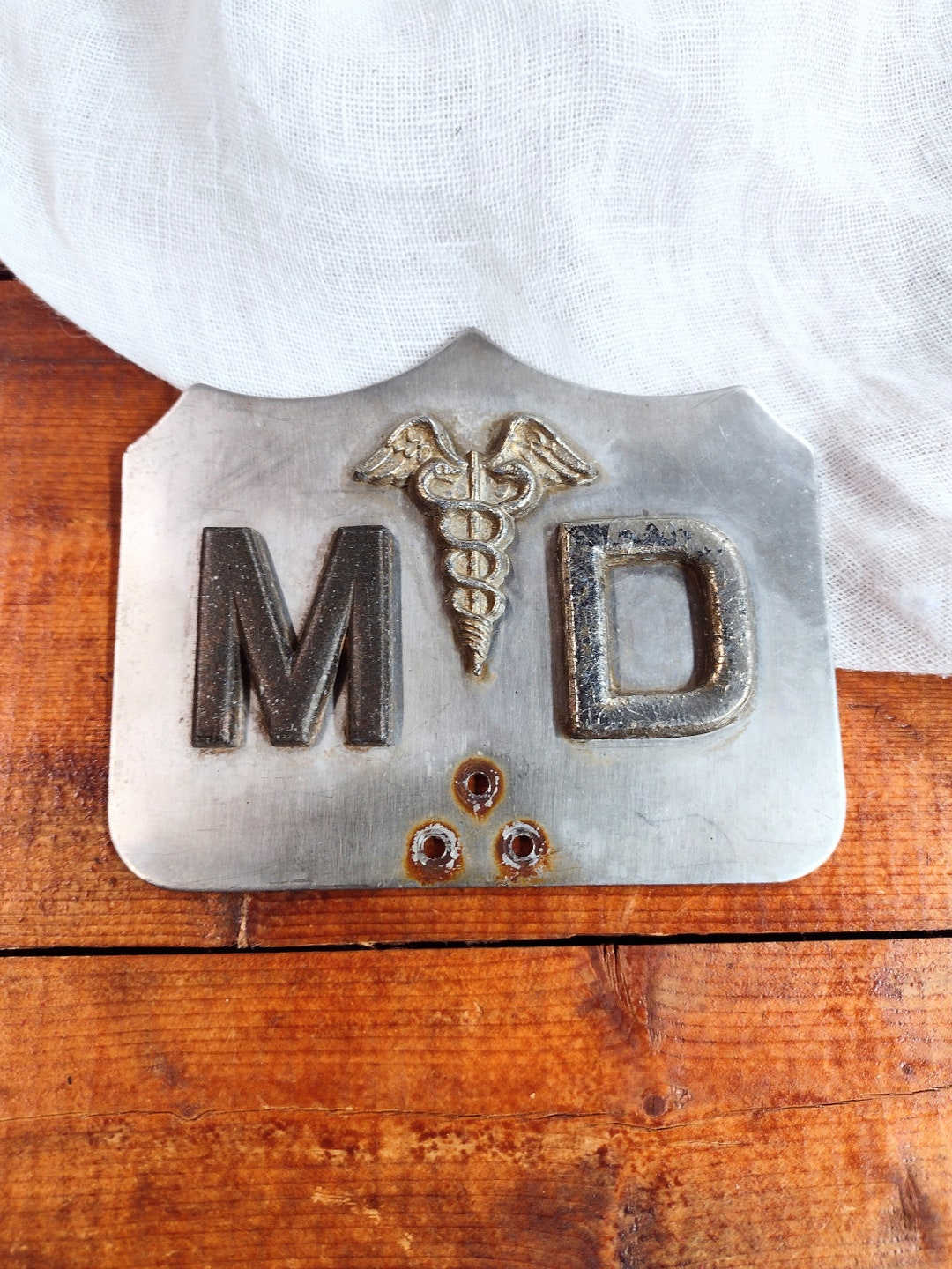 Vintage MD Medical Doctor License Plate Topper Antique Hospital Tag - Etsy