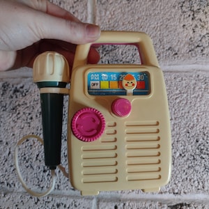Toy Radio,vintage,pretend Play,collectible Toy,1980,musical Toy,lullaby ...