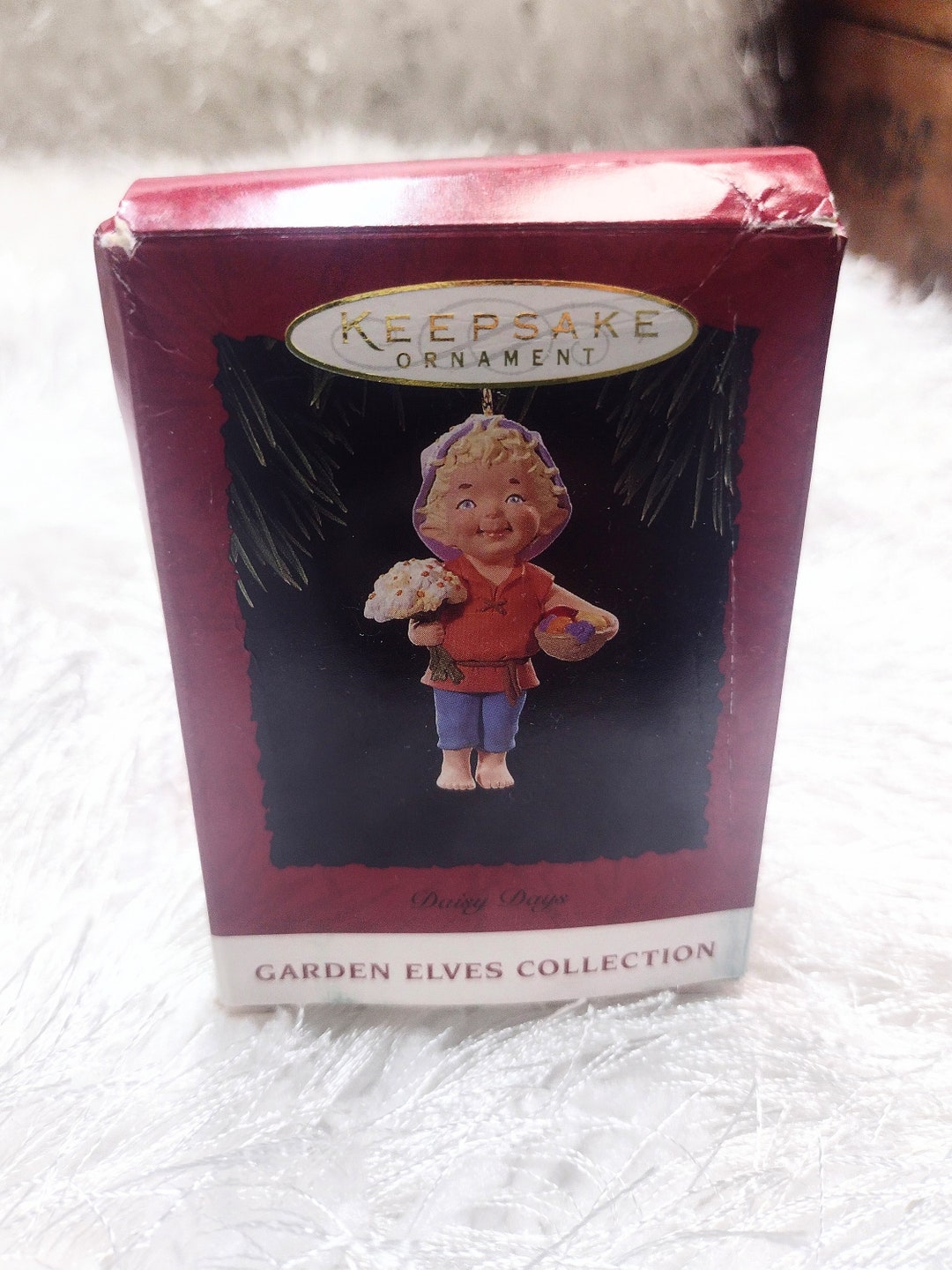 Hallmark Fairy Elf Christmas Tree Ornament Daisy Days Garden Elves ...