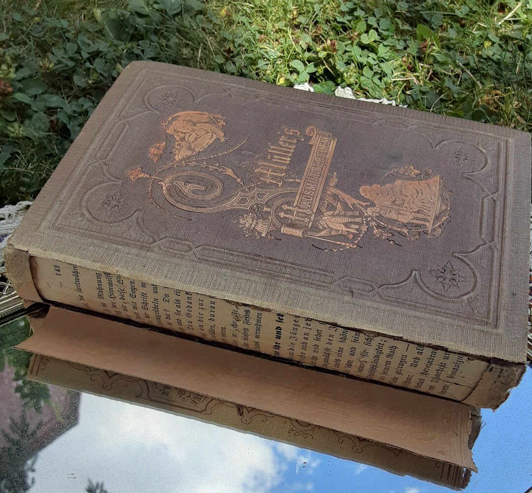 Antique German Book, 1877,a House Mother Book by Sulanna Muller, Old ...