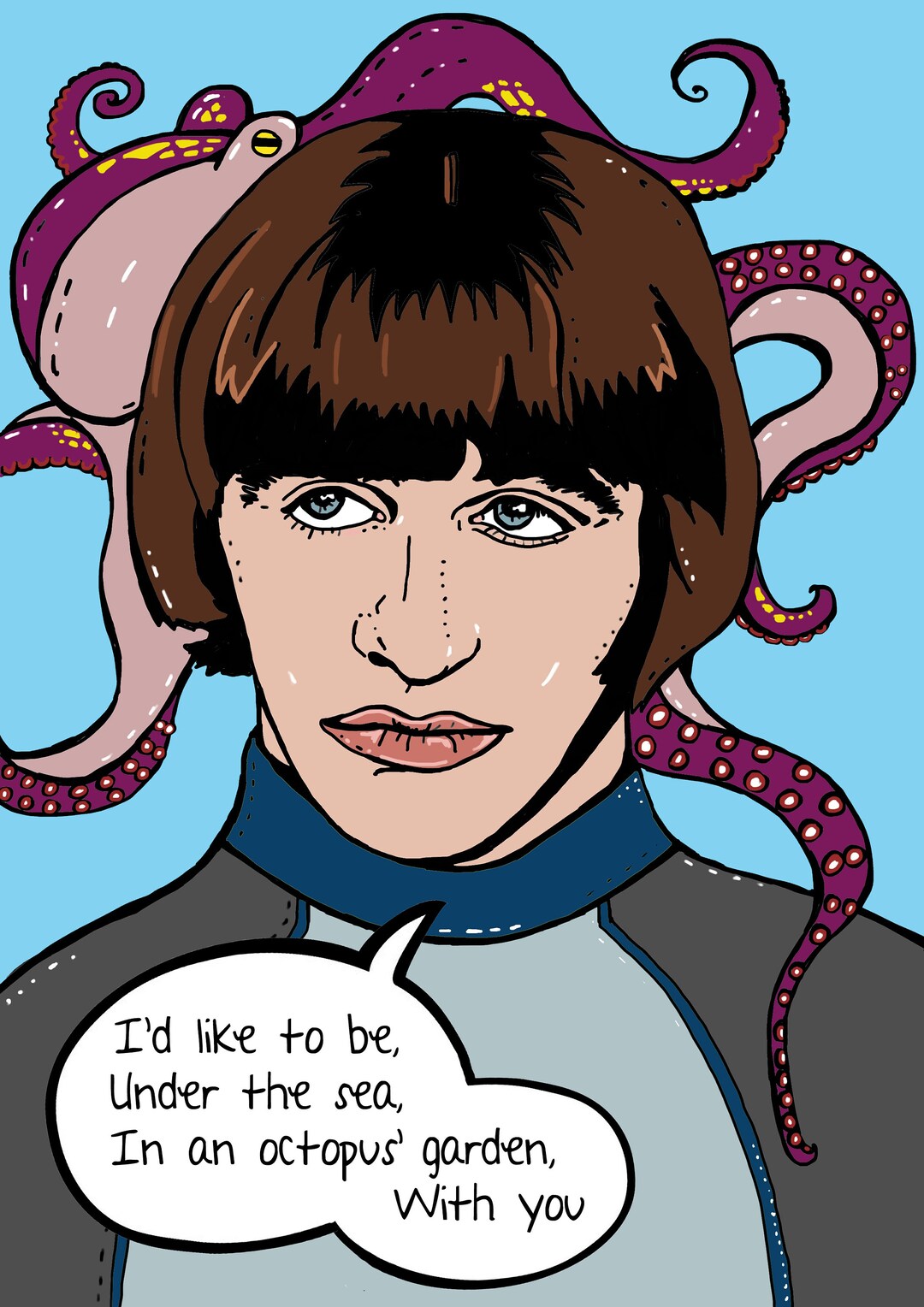 Ringo Starr Pop Art Poster - Etsy
