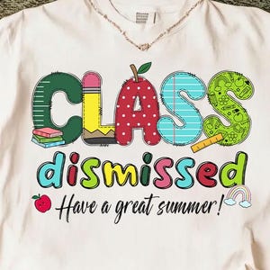 Class Dismissed Png, Last Day of School Png, Retro Teacher Png, Teacher ...