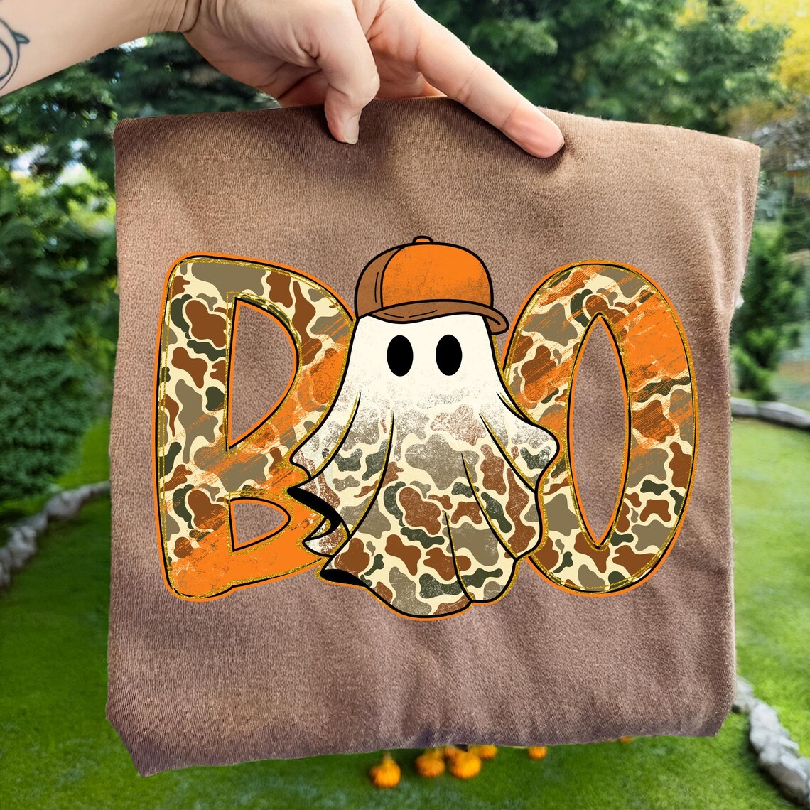 BOO Camo Halloween PNG, Camouflage Fall Sublimation, Hunting Camo BOO ...
