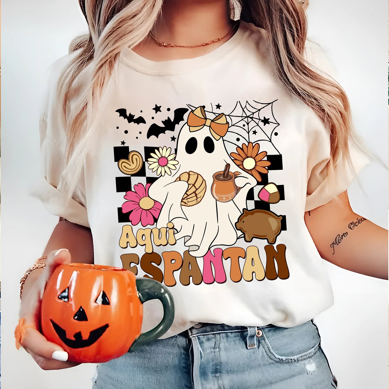 Aqui Espantan Png, Ghost Png, Halloween Png, Spanish Halloween Png ...
