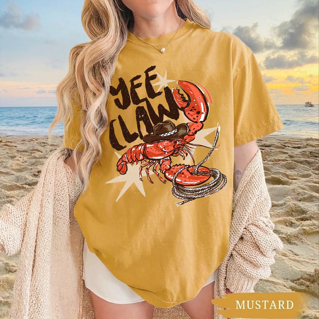 Yee Claw Lobster PNG, Western Crawfish Clipart, Funny Southern ...