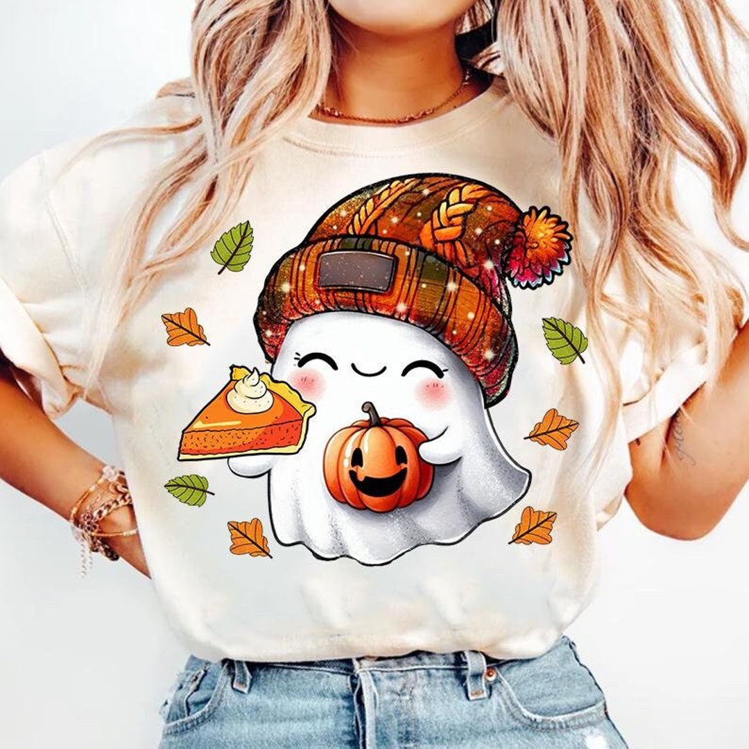 Thanksgiving Ghost Png, Fall Plaid Png, Fall Ghost Png, Thanksgiving ...