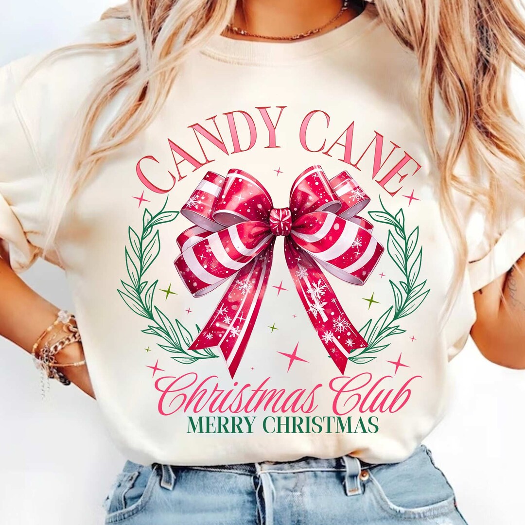 Pink Candy Cane Christmas Club Png, Christmas Kids Png, Pink Christmas ...