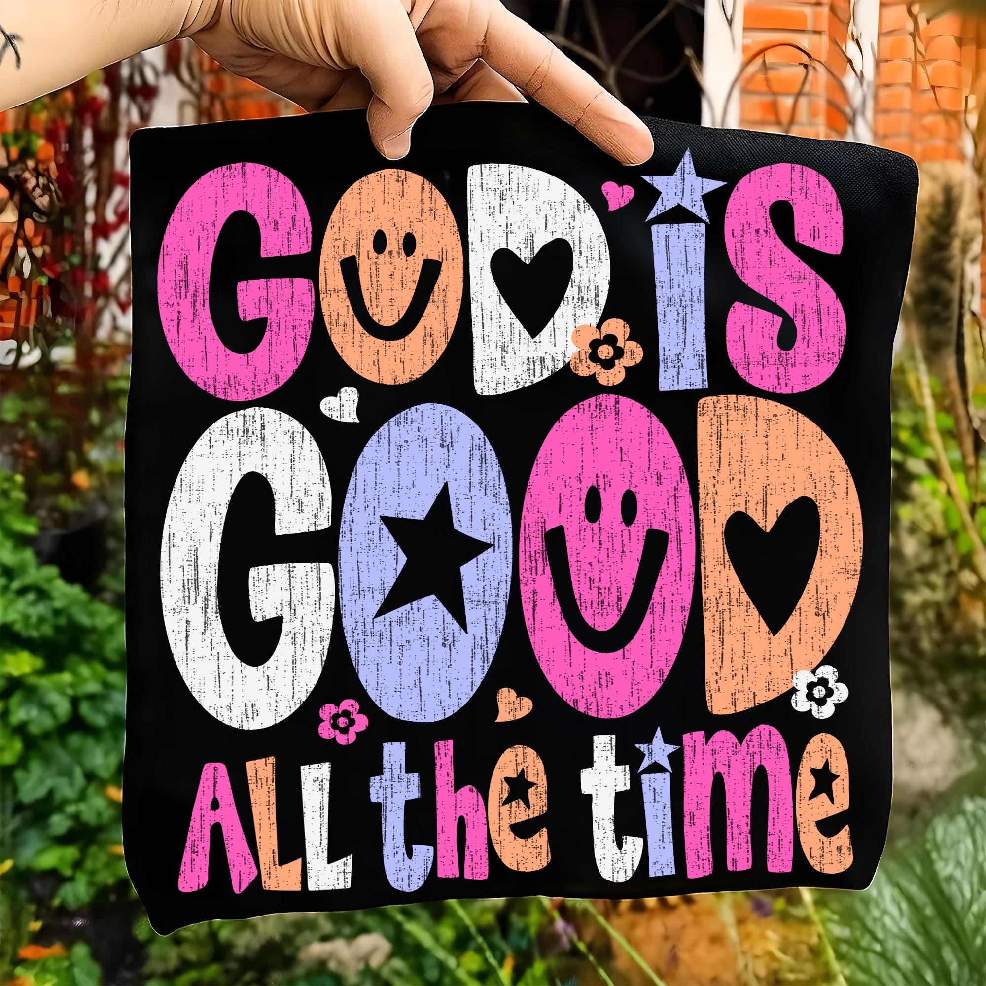 God is Good All the Time PNG Preppy Png, Christian Png, Boho Hippie ...