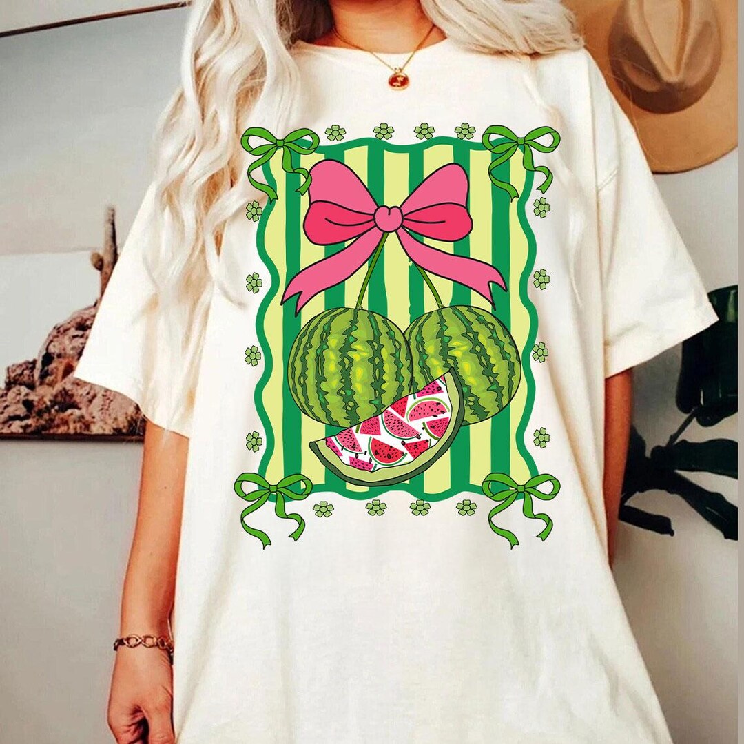 Retro Fancy Watermelon Coquette Bow Png, Mama Watermelon Everyday Png ...