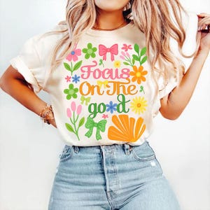 Focus on the Good Boho Hippie PNG, Affirmations Png, Inspirational Png ...