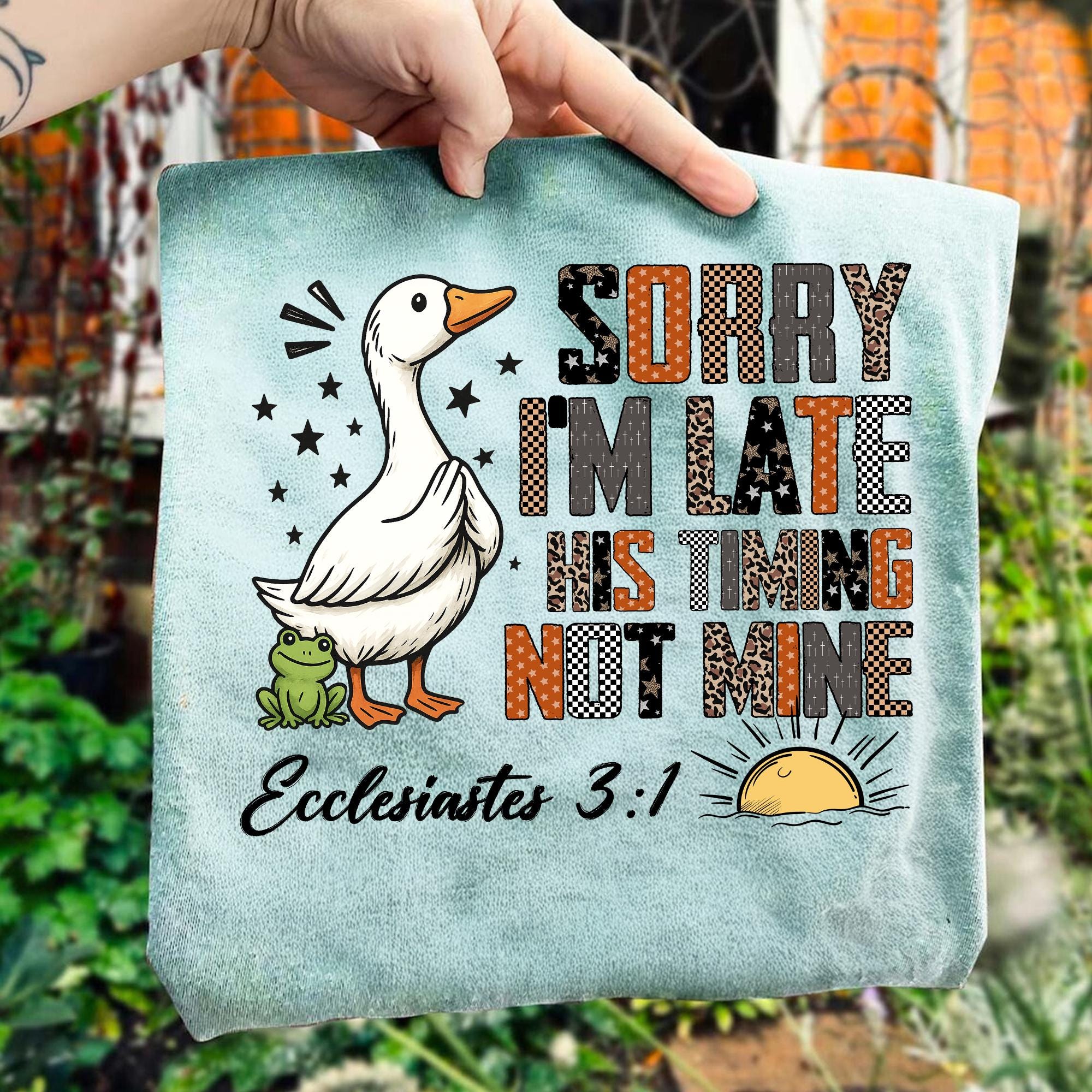 Ecclesiastes 3:1 PNG, Preppy Sorry I’m Late Bible Verse Design ...
