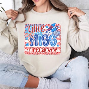 Little Miss Firecracker Png, 4th July Png Kids Toddler, Little Mister ...