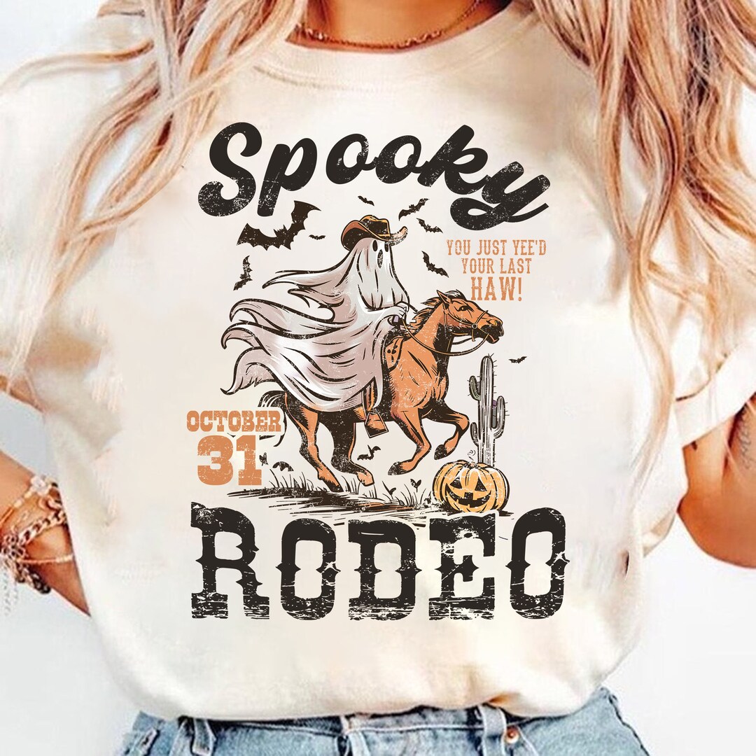 Spooky Rodeo Western Halloween Png, Western Png, Halloween Png, Western ...