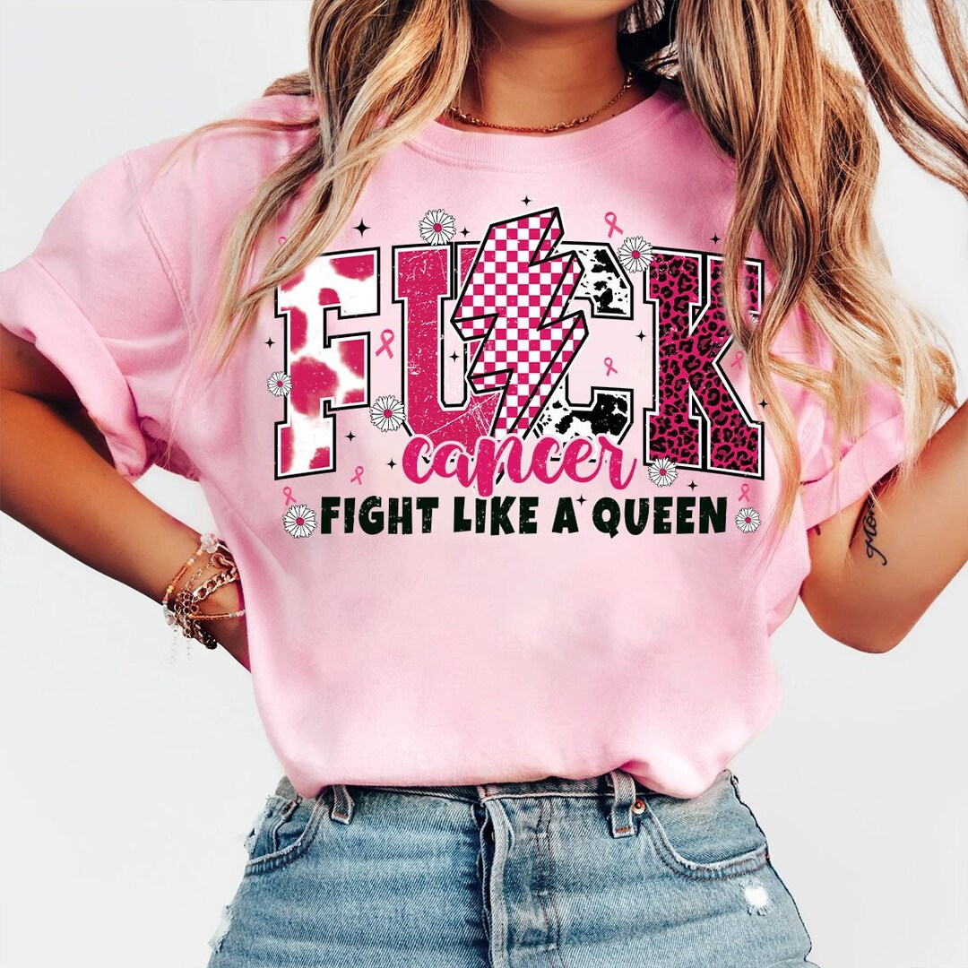 Fck Cancer Png, Fight Like A Queen Png, Awareness Ribbon Png ...